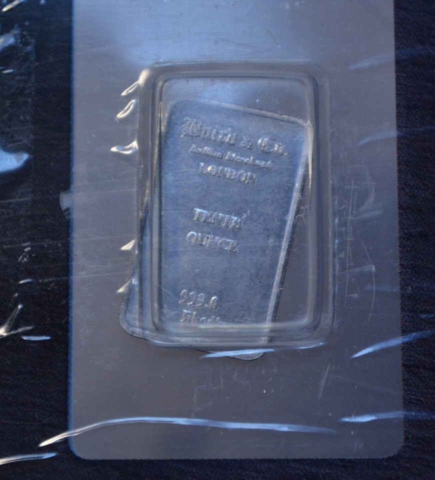 RHODIUM 1/10 TH OZ. BAIRD MINT RHODIUM SEALED IN ASSAY CARD .999 FINE ...