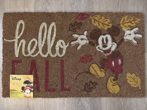 Disney Mickey Mouse Hello Fall Doormat 18”X30” Outdoor Mat Thanksgiving ...