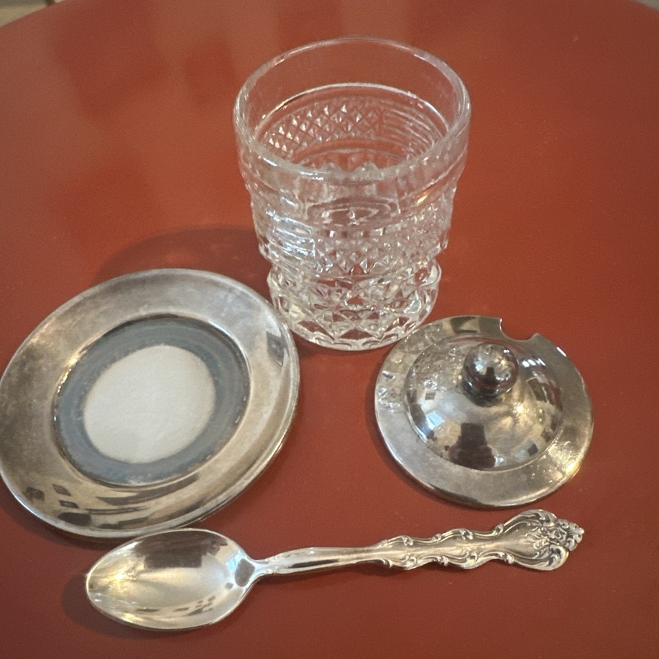 Vintage International Silver Plated Jelly Jar w/ Silver Plated Lid ...
