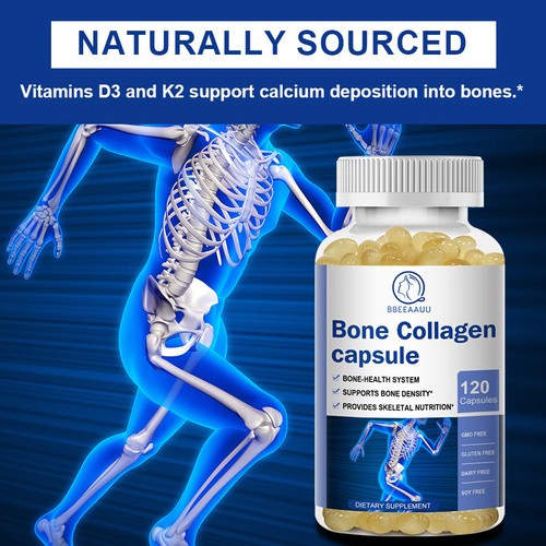 360PCS Bone Collagen Vitamin Capsules For Nails, Skin, Hair,Joint Bone ...