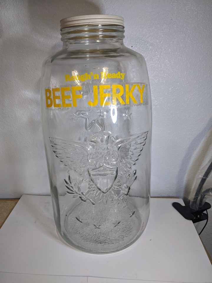 Vintage 18" Large 5 Gallon Masons 1858 Star Eagle Pickle Fruit Glass ...