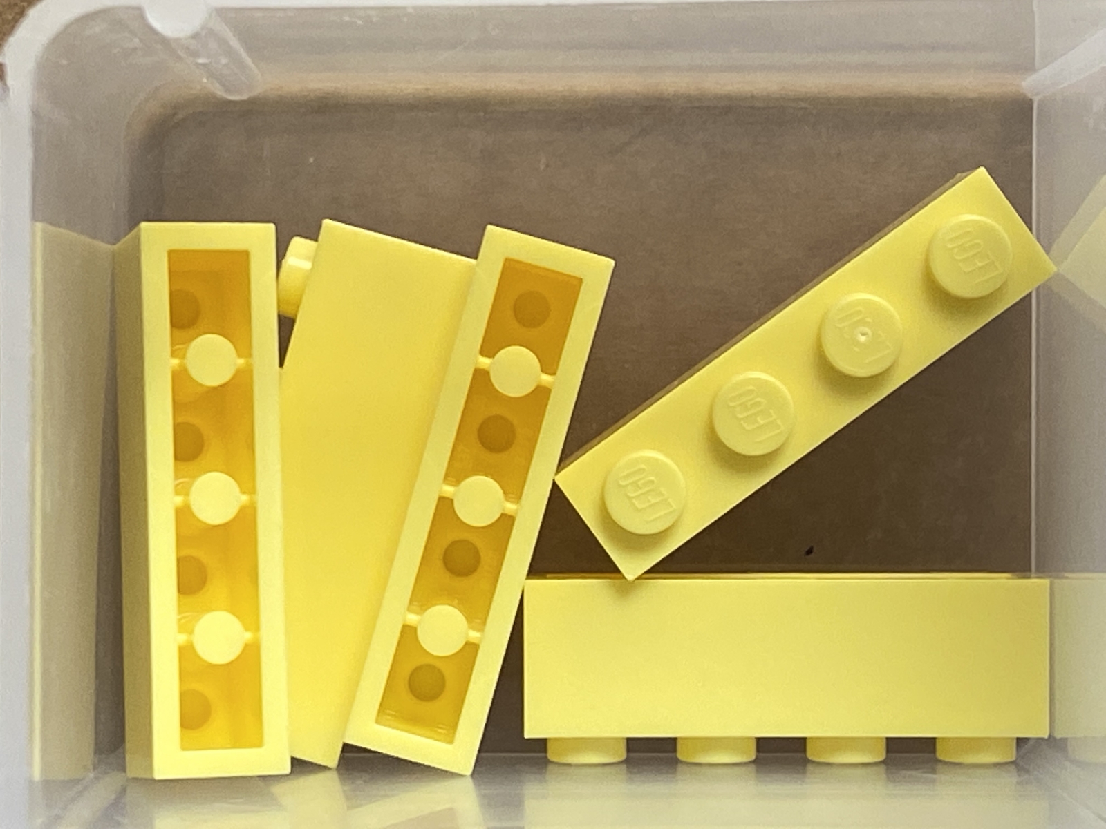 LEGO Parts - Bright Light Yellow Brick 1 x 4 - No 3010 - QTY 5 | eBay