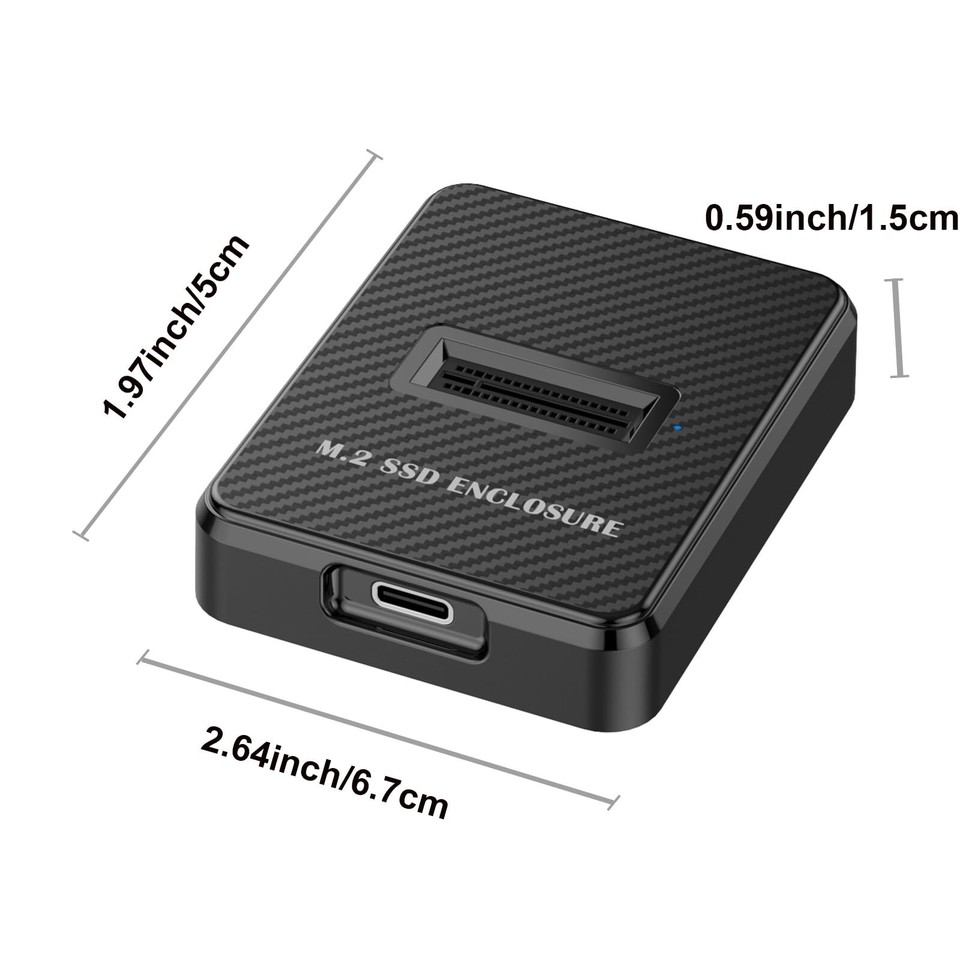 NVMe & SATA M.2 Reader/Writer, M.2 SSD to USB-A/C Reader Adapter ...