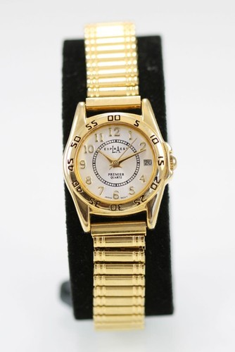 Revlon Women Watch Stainless Silver Gold Stretch Water Res Battery ...