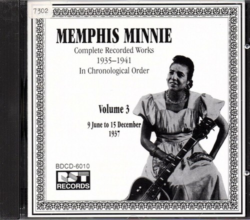 MEMPHIS MINNIE CD RST RECORDS [BLUES DOCUMENTS] " VOLUME 3 " | eBay