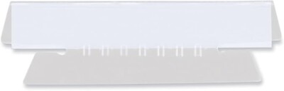 50 Insertable Plastic Tabs Hanging Folder Index 1/3 Cut Clear Tabs 3.7 ...