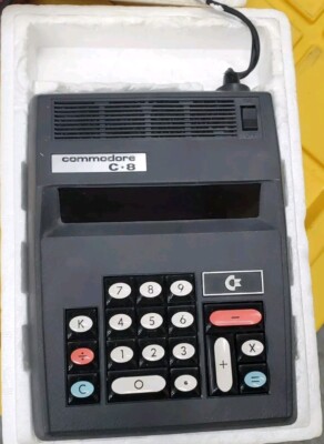 Vintage Commodore C-8 C*8 C8 Calculator Working Rare Made in Canada Red ...