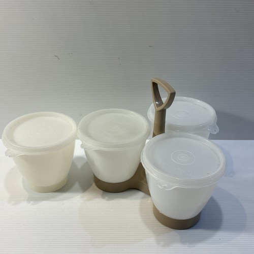 1970's Tupperware 757-7 Condiment Server - 1 Caddy, With 4 Snap In ...