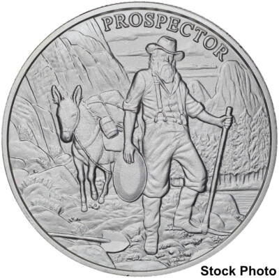 Provident Metals Prospector Series Saloon 1 oz .999 Fine Silver BU Art ...