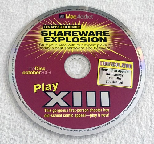 MacAddict Magazine "TheDisc" 98, October 2004 - 105 Apps/Demos | eBay