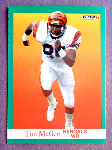Tim McGee #25 Fleer 1991 Football Card (Cincinnati Bengals) E | eBay