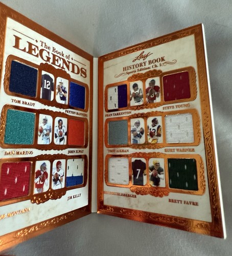 Leaf “Book of Legends” Football Booklet — Serial #14/25 (TBL-4). | eBay