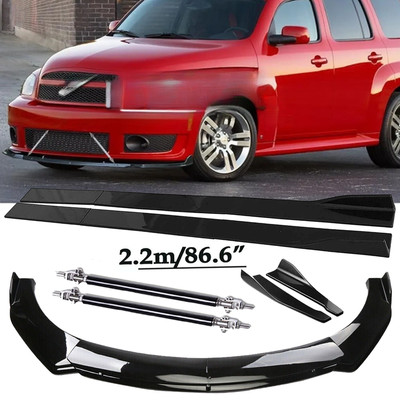 Front Bumper Lip Spoiler Side Skirts Rear Lip Glos Black For Chevy HHR ...