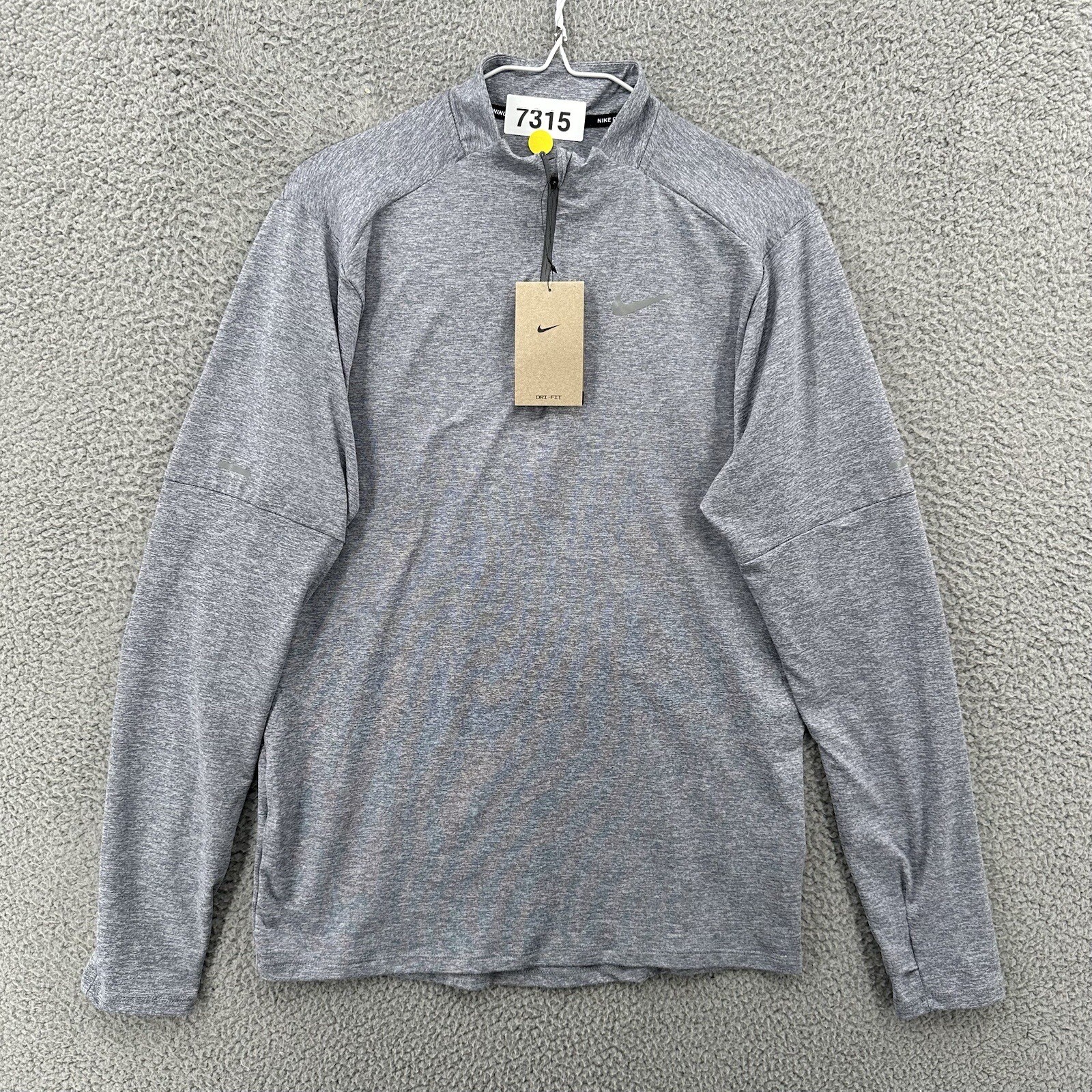 Nike Running 1/4 Zip Element Pullover Sweatshirt Men’s Small Gray New ...
