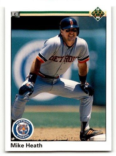 1990 Upper Deck #306 Mike Heath Detroit Tigers Baseball Cards EX/NM ID ...