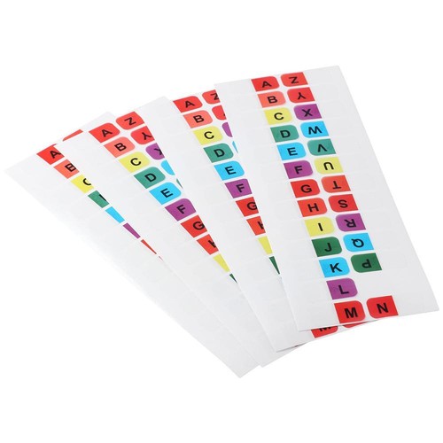 Alphabet Index Tabs A-Z Page Markers 8 sheet Book Tabs Notebooks | eBay ...