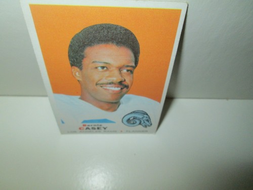 BERNIE CASEY 1969 FOOTBALL CARD Topps #147 rare LOS ANGELES RAMS Actor ...