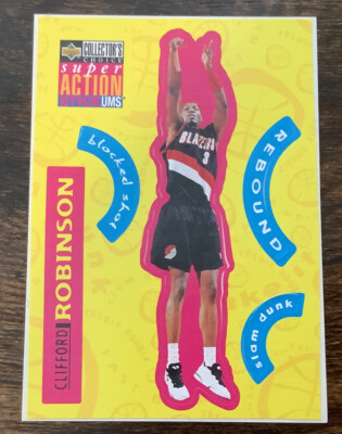 1996-97 Upper Deck Collector's Choice Clifford Robinson #S22 Stick Ums ...