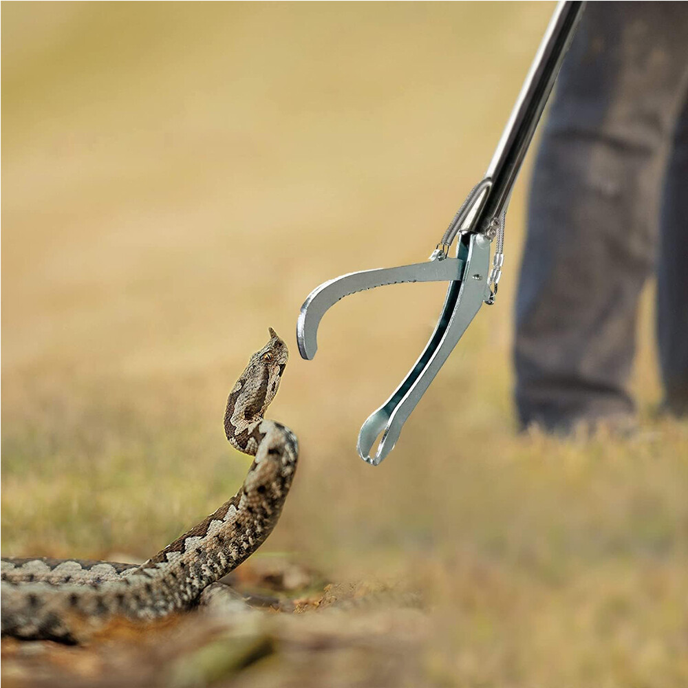 Heavy Duty Snake Tongs & Snake Bag Grabber Catcher Stick Handling Tool ...