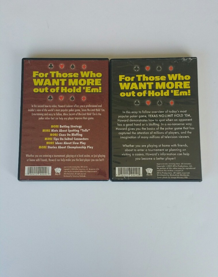 Howard Lederer's More Secrets of No Limit Hold 'Em Poker and Tells All ...
