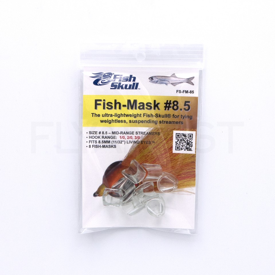 FISH SKULL FISH MASK - Fly Tying Clear Streamer Heads by Flymen - All ...