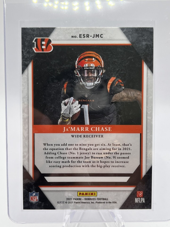 JAMARR CHASE ROOKIE Card 2021 Panini Donruss Elite Series Rookies ...