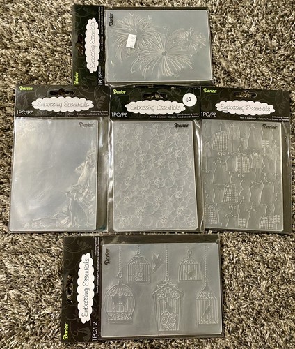 5 Darice Embossing Folders Die Cut Machine Letterpress Card Making A2 ...