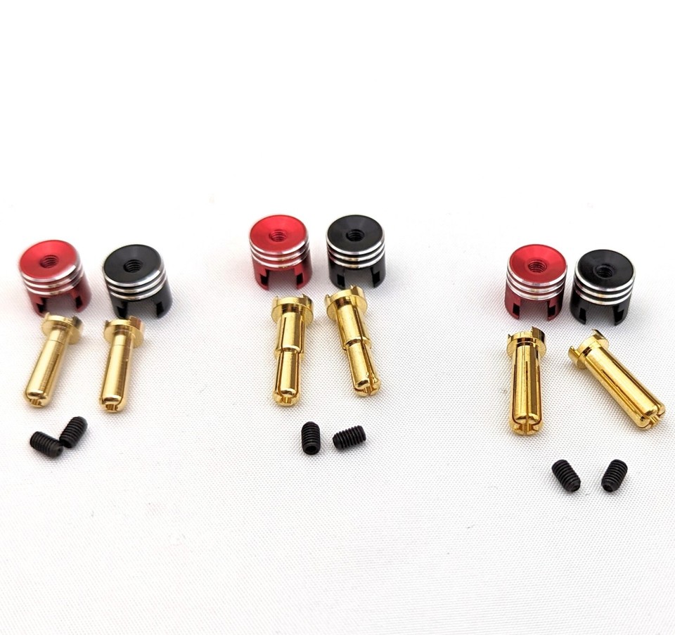 RC Battery Bullet Connectors 4mm 5mm 4/5mm Grips Lipo Heatsink Car Truck ESC | eBay