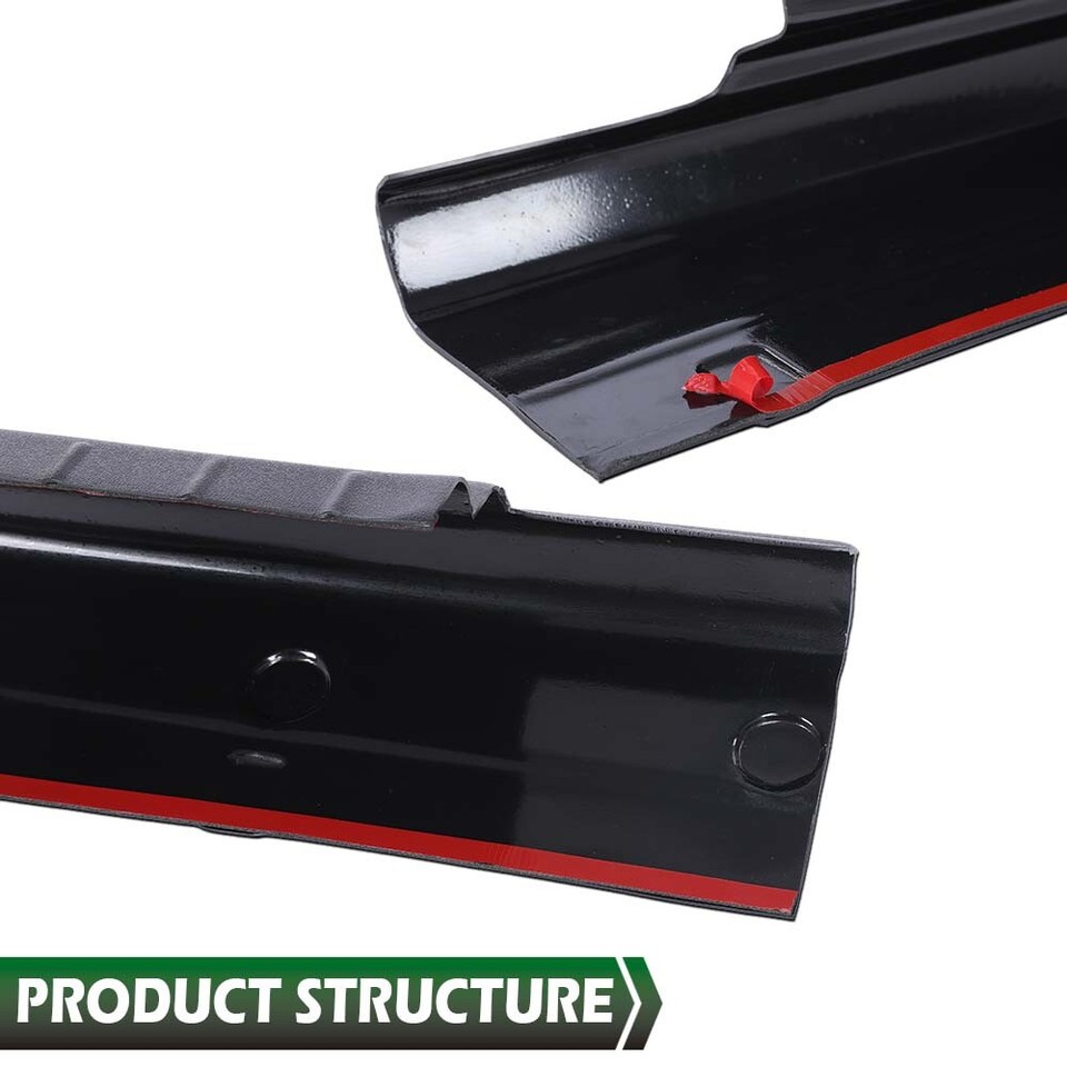 Rocker Panels Guard Plastic Fit For 2014-2018 Silverado/Sierra 1500 ...