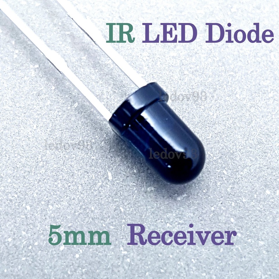 5mm IR LED Diodes Infrared Emitter/Receiver Remote Control TV Infrared ...