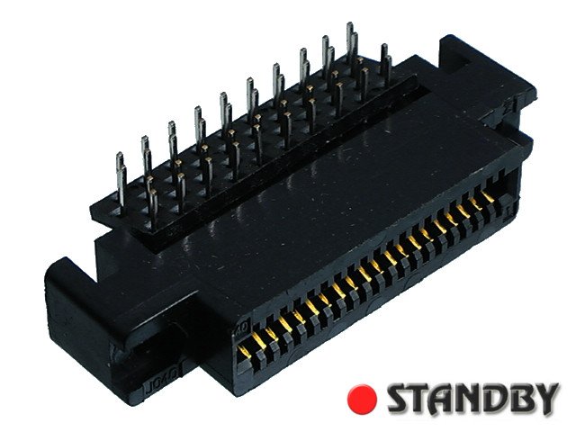 1pc 40 pin/ way (2x20) CARD EDGE pitch 1,27mm angled 90° FCN-225J040-G ...