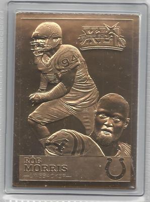 Rob Morris 2007 Danbury Mint Colts Super Bowl 41 XLI 22kt Gold Card | eBay