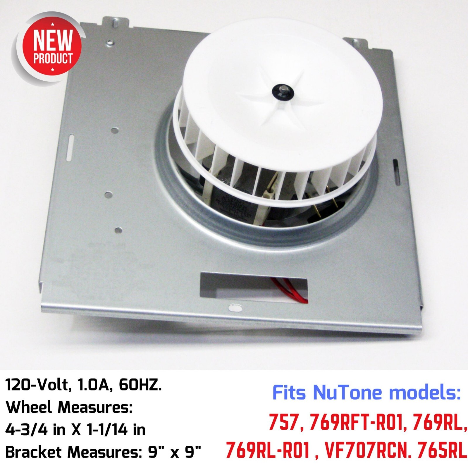 Exhaust Fan Motor for BROAN 757 769RFT-R01 763RL 769RL 769RL-R01 Vent ...