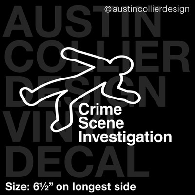 6.5" CRIME SCENE INVESTIGATION vinyl decal car window laptop sticker ...