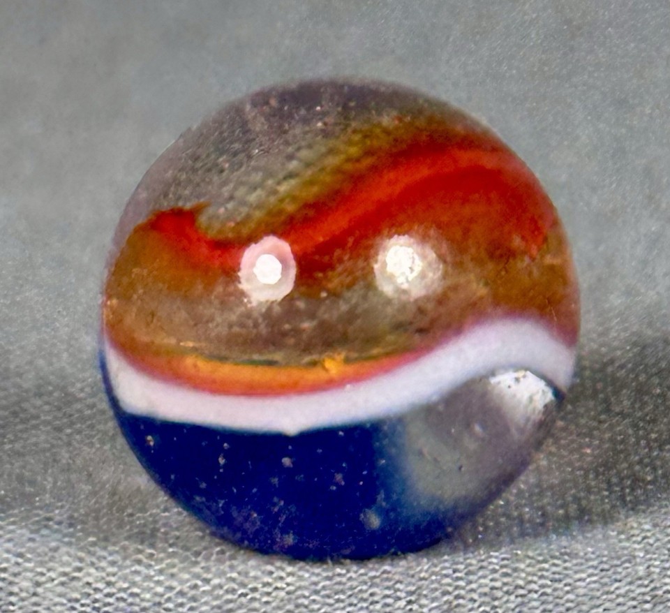 NEAR MINT 19/32" PELTIER THREE COLOR CLEAR RAINBO SWEET | eBay