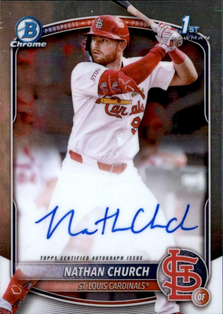 2025 Bowman Chrome #CPA-NCH Nathan Church Prospect Autographs | eBay