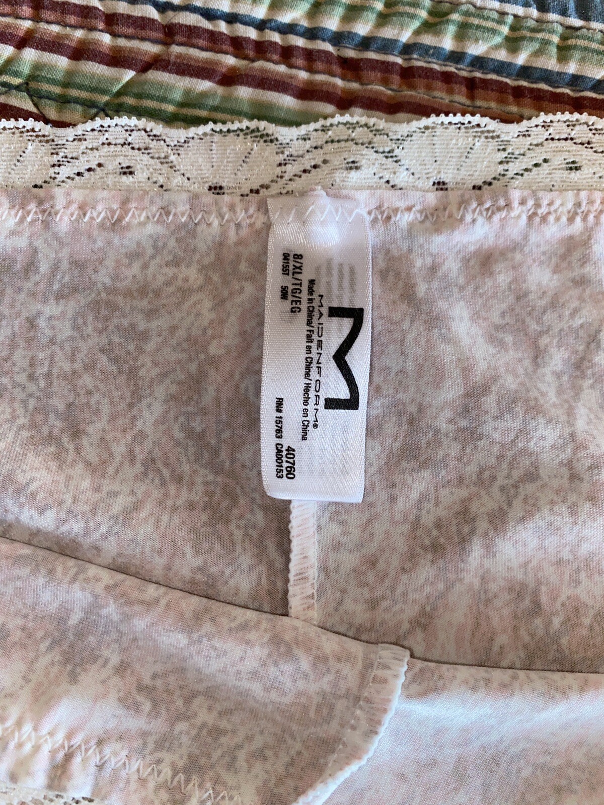 Maidenform Nylon Bikini panties Underwear Brief 8 XL … - Gem