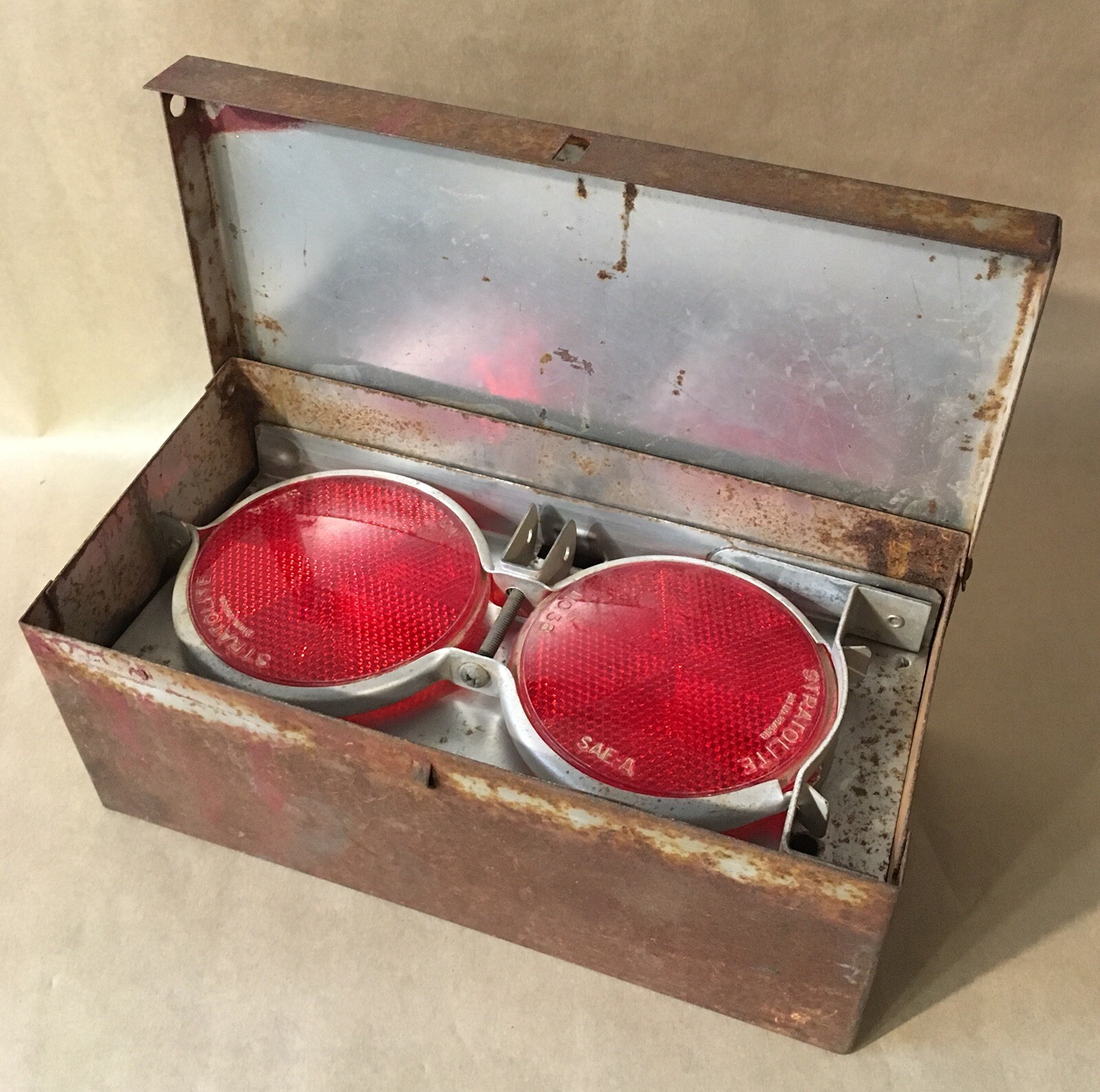 Vintage Stratolite Hazard Reflector Set Of 3 In Box | eBay