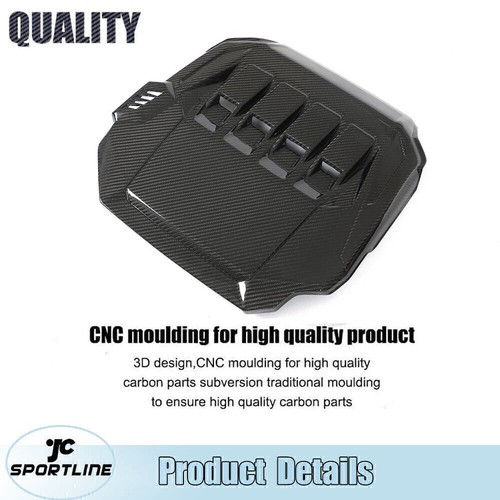 Dry Carbon Fiber Front Engine Hood Bonnet Cover Trim For VW GOLF 8 MK8 ...