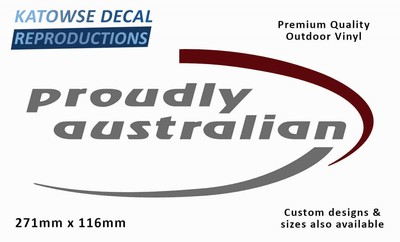 Avan Proudly Australian ver1 Rear Camper Caravan Replacement Vinyl ...