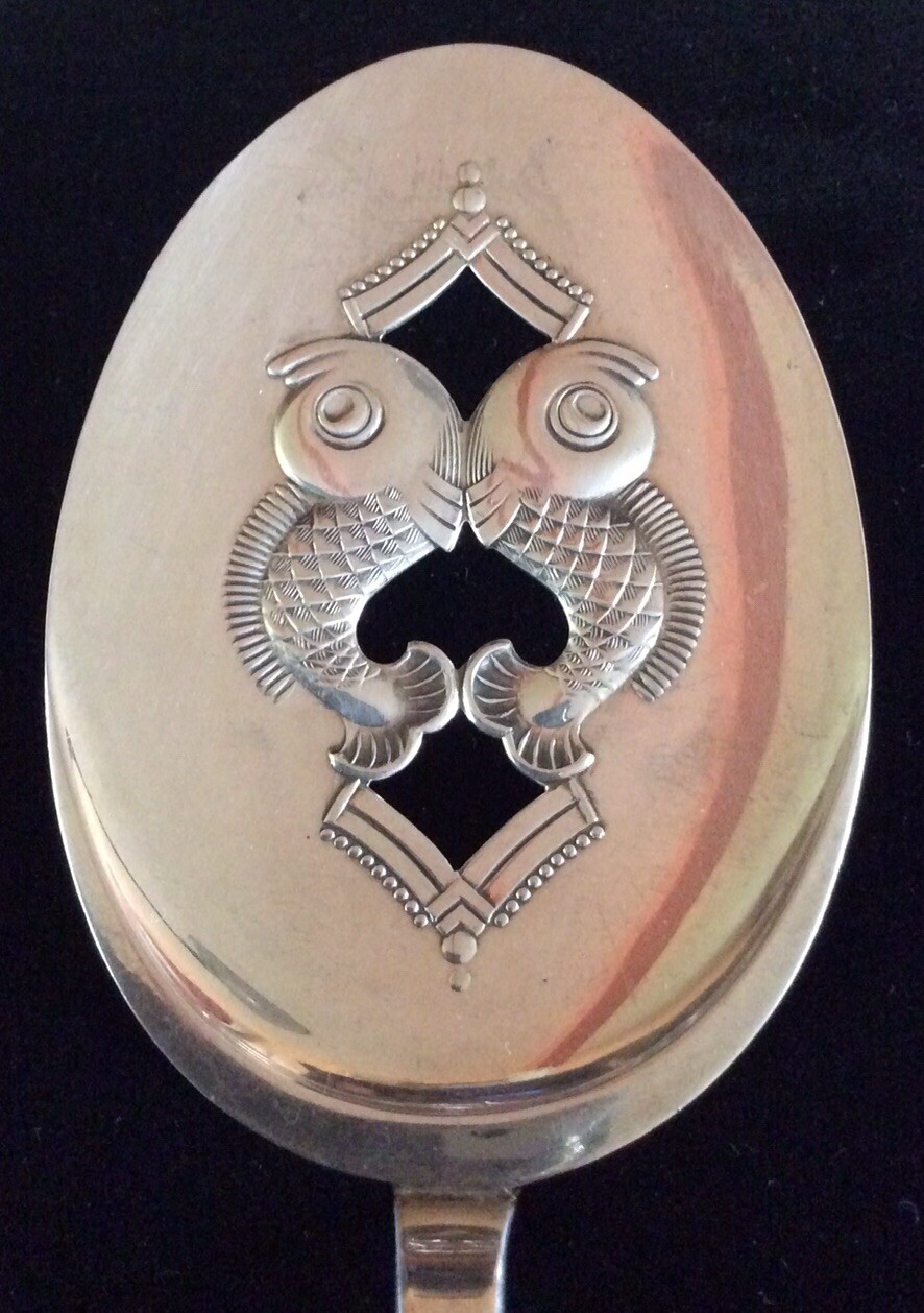 Magnus Aase- Norway 830 Silver Server with Dolphins | eBay