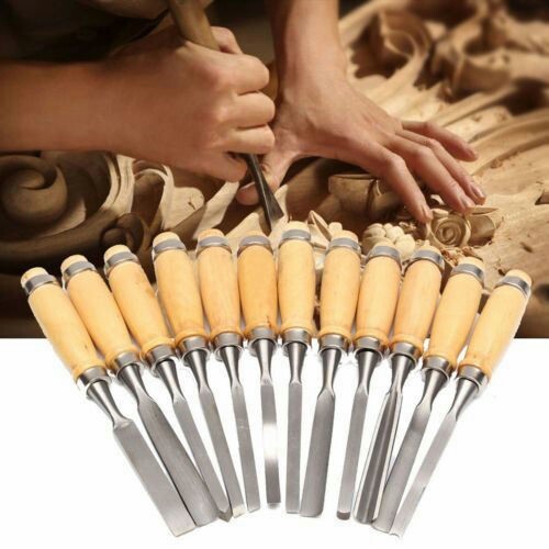 Professional Wood Carving Hand Chisel Set Woodworking Lathe Gouges ...
