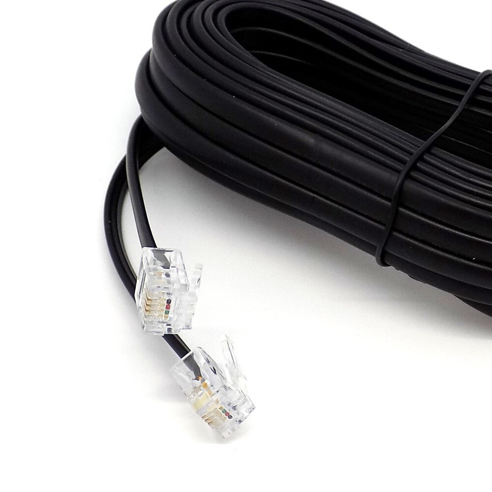 RJ11 to RJ11 Cable ADSL BT SKY Broadband Modem Internet DSL Land Line ...