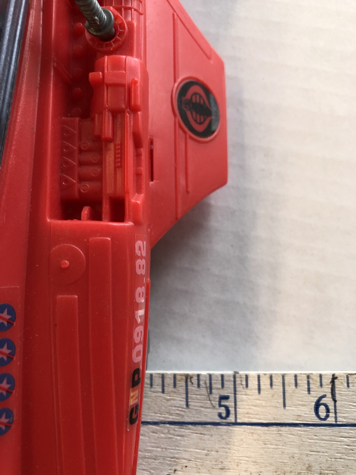 GI Joe cobra stellar stiletto Aircraft Toy & Action Figure +Booklet ...