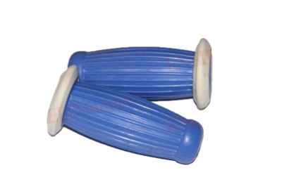 Blue Rubber Bubble Balloon Handle Grip White Ring Lambretta GB SX TV LI ...