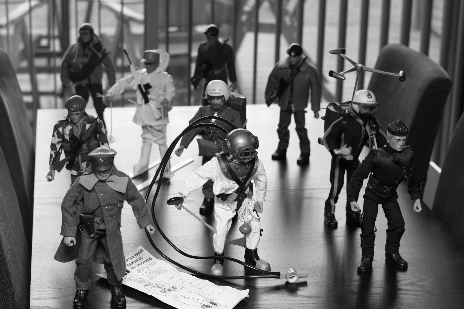 PREMIUM VINTAGE 1960's/1970's ACTION MAN collection, 17 figures +ACC’s ...