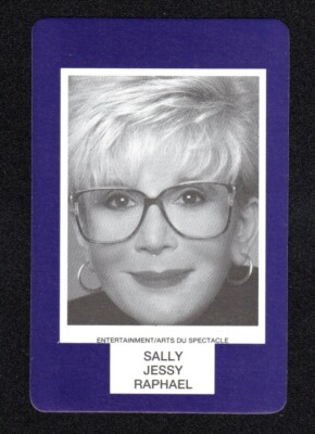 Sally Jessy Raphael Talk Show Host 1993 Face To Face Game Card Canadian ...