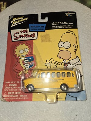 Johnny Lightning The Simpsons Springfield Elementary School Bus 1:64 ...