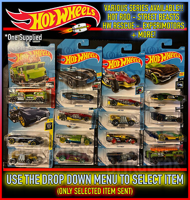 Mattel Hot Wheels Various Series Die-Cast Toy Cars (Select Item) New ...