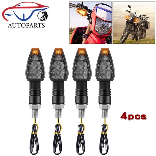 4x Turn Signal LED Indicators Dual For Sports Motorcycle Dirt Bike ...